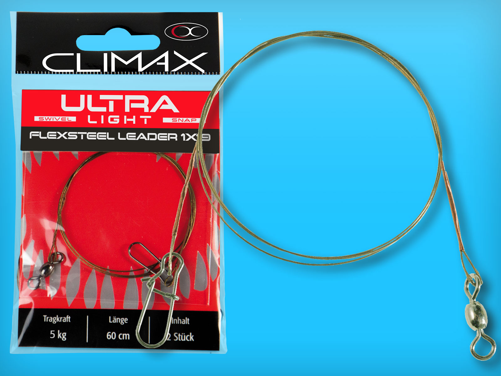 Ultra Light Flexsteel Leader 1x19 | Climax Angelschnüre